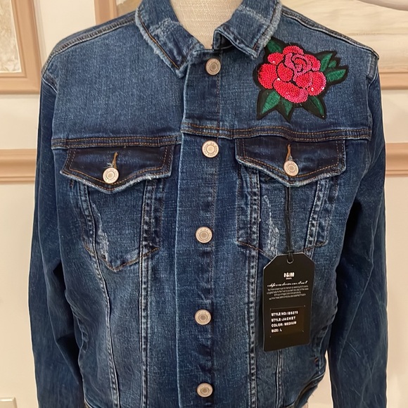 L & M black label | Jackets & Coats | Custom Made Designer Jean Jacket ...